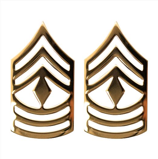 Rank, USA, Polished Gold, E8/1SGT - Ranger Outfitters